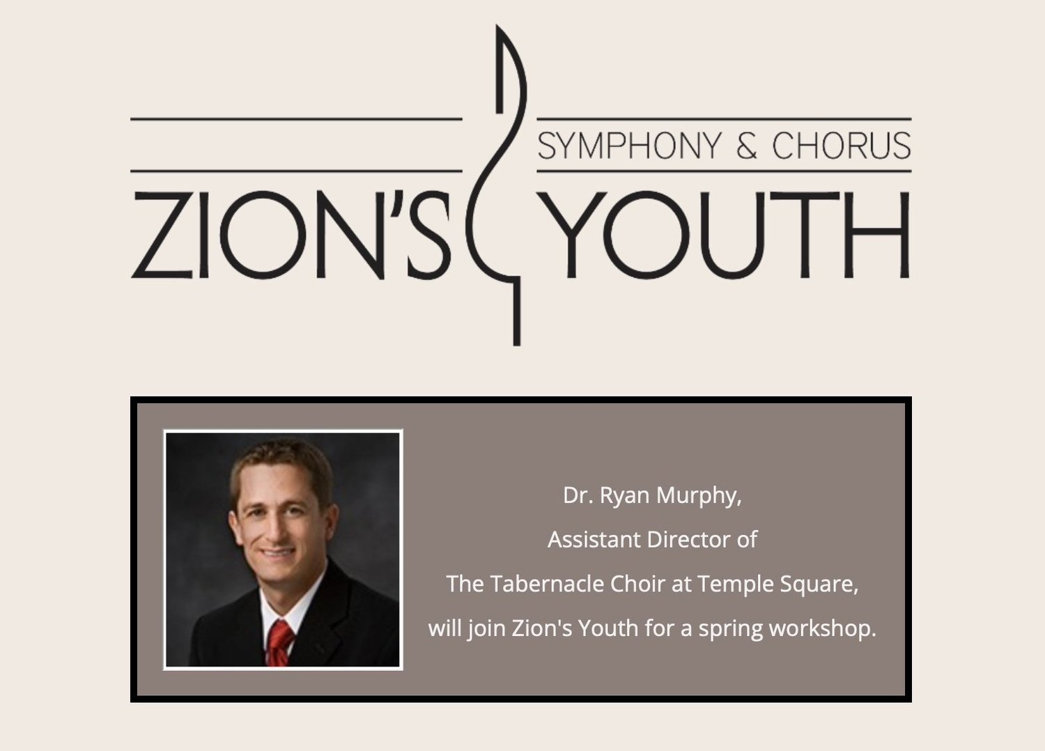 Spring 2021: Dr. Ryan Murphy Workshop — Zion's Youth Symphony and Chorus