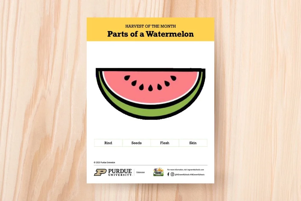 Watermelon Parts ・ Indiana Grown for Schools