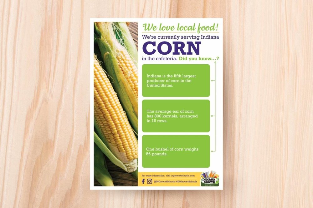 Fact Poster: Corn ・ Indiana Grown for Schools
