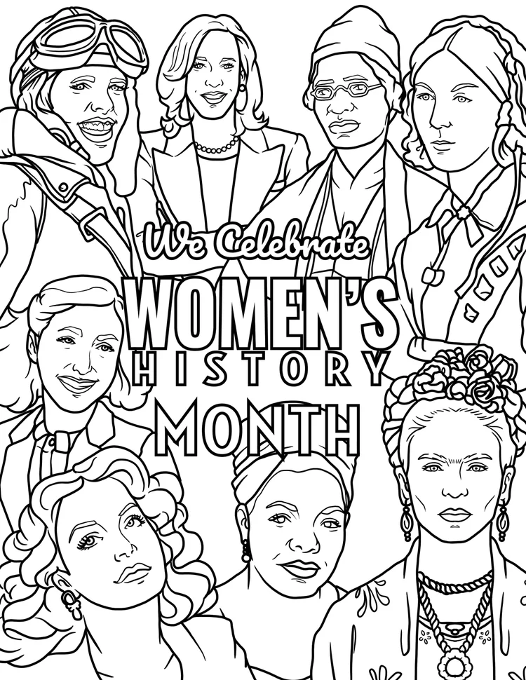 We Celebrate Women's History Month — Custom Coloring Books | Curious ...