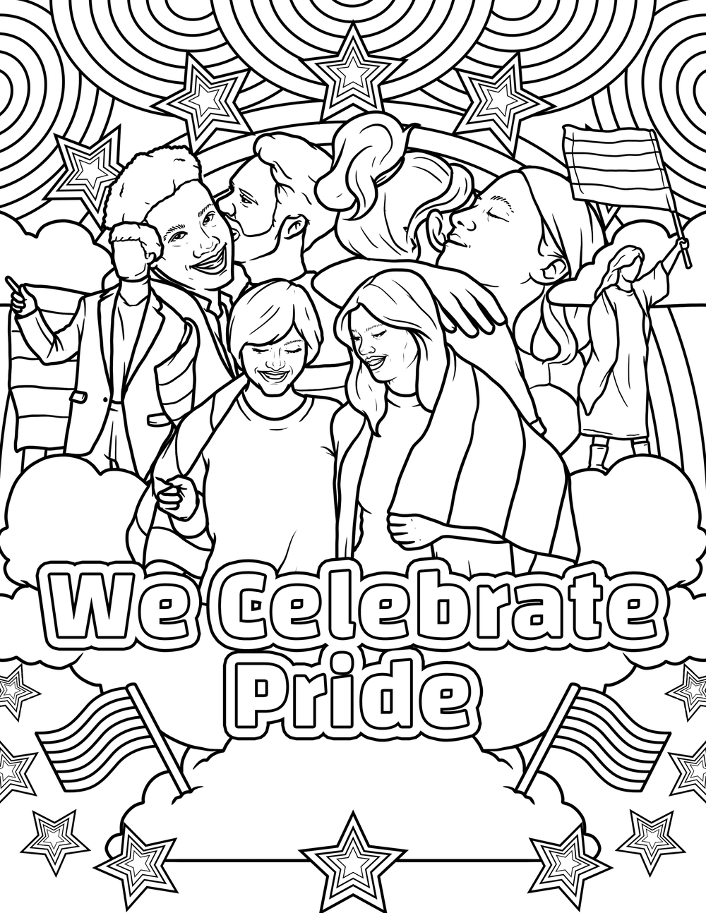 We Celebrate Pride! — Custom Coloring Books | Curious Custom | Made in ...