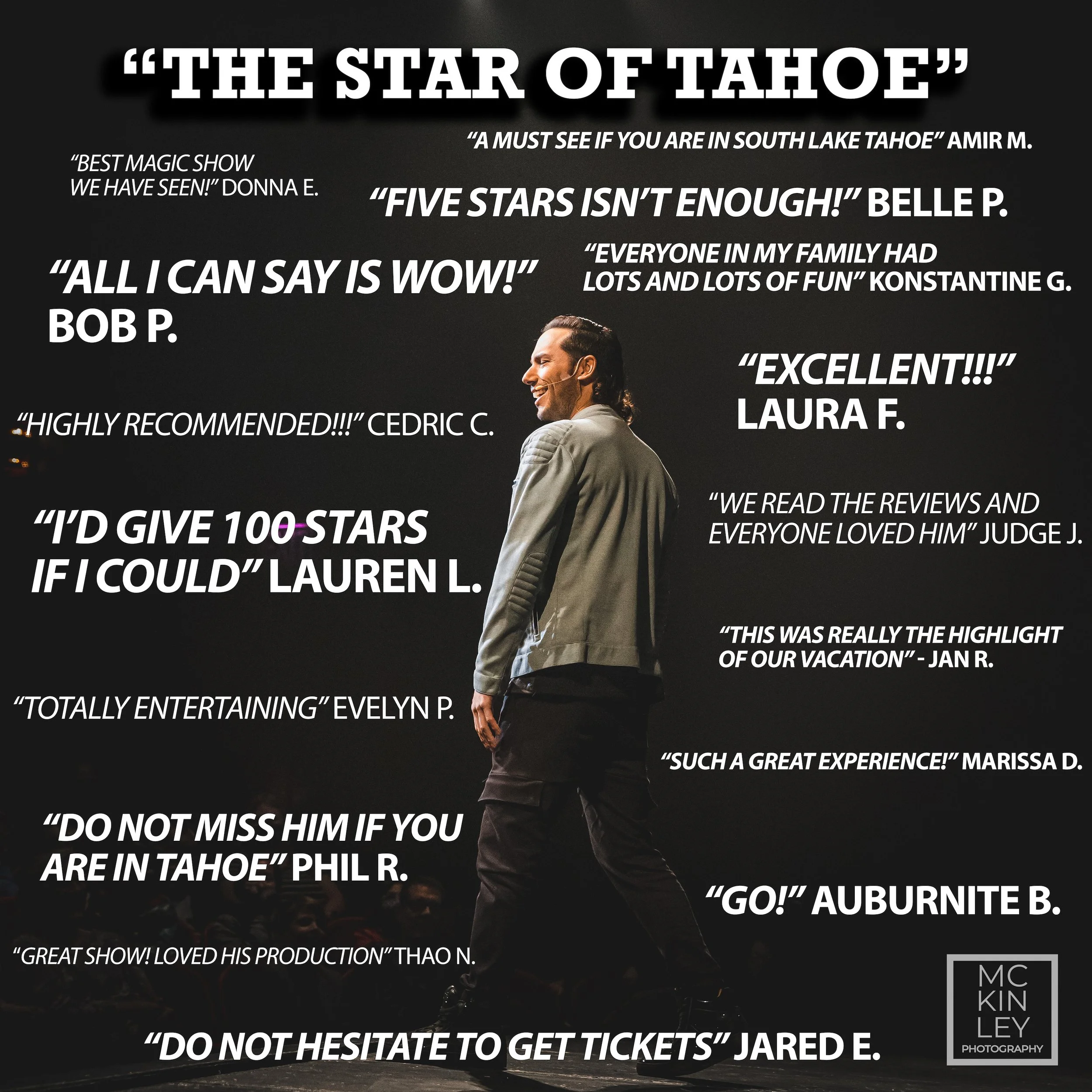 Alex Ramon Lake Tahoe Shows Magic and Entertainment