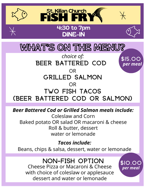 Fish Fry — St. Kilian Catholic Church