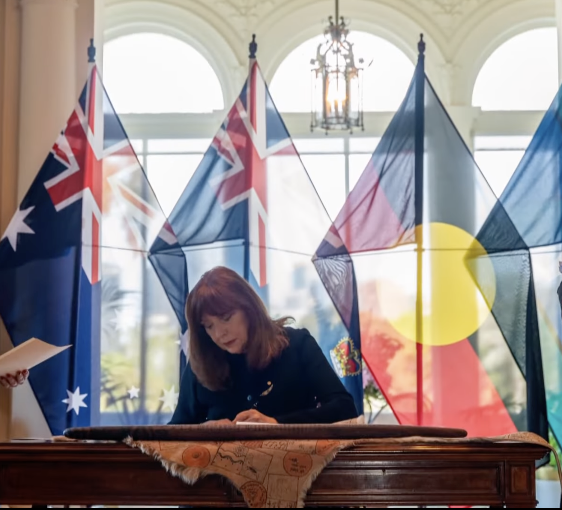 The Hand That Signed the Paper - Governor Margaret Gardner AC. — Dark ...