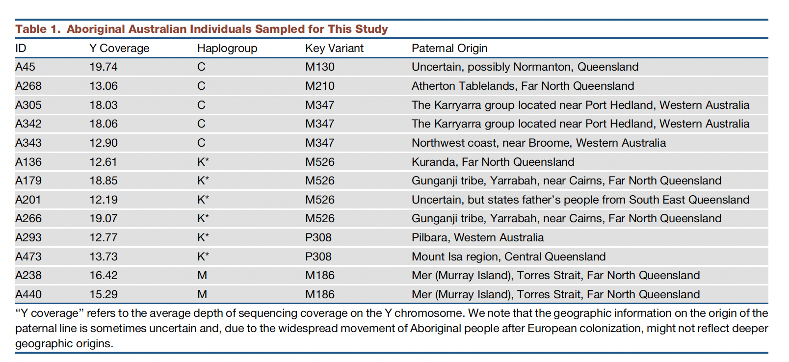 The Myth of 65 Thousand Years. The Genetic DNA of Aboriginal Men - Part ...