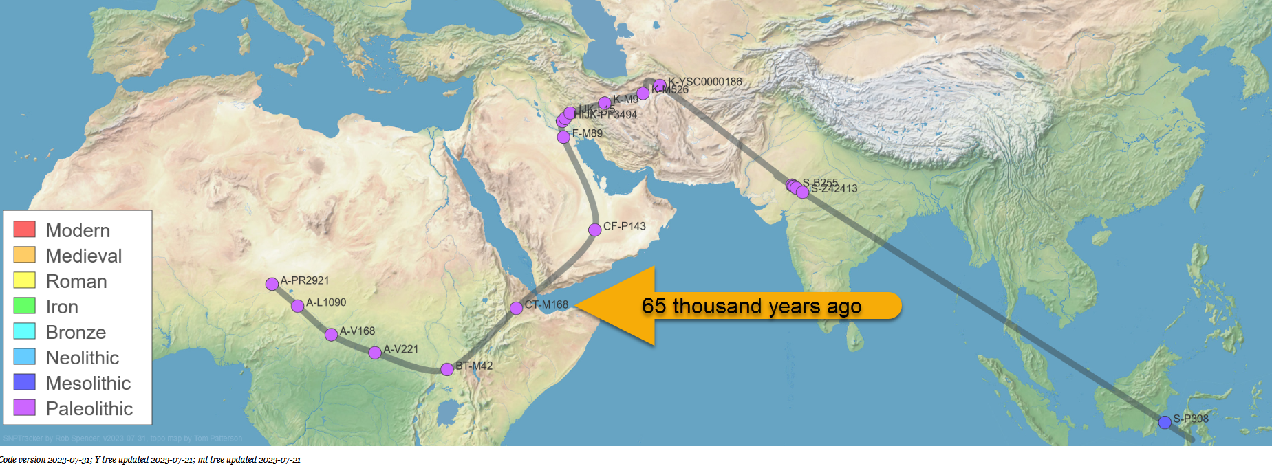 The Myth of 65 Thousand Years. The Genetic DNA of Aboriginal Men - Part ...