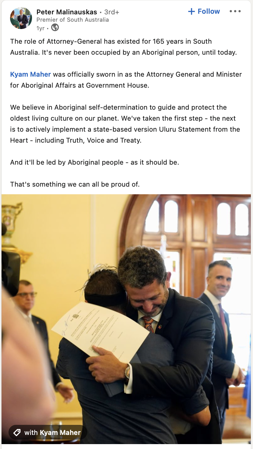 SA Premier Peter Malinauskas Redefines Aboriginality in South ...