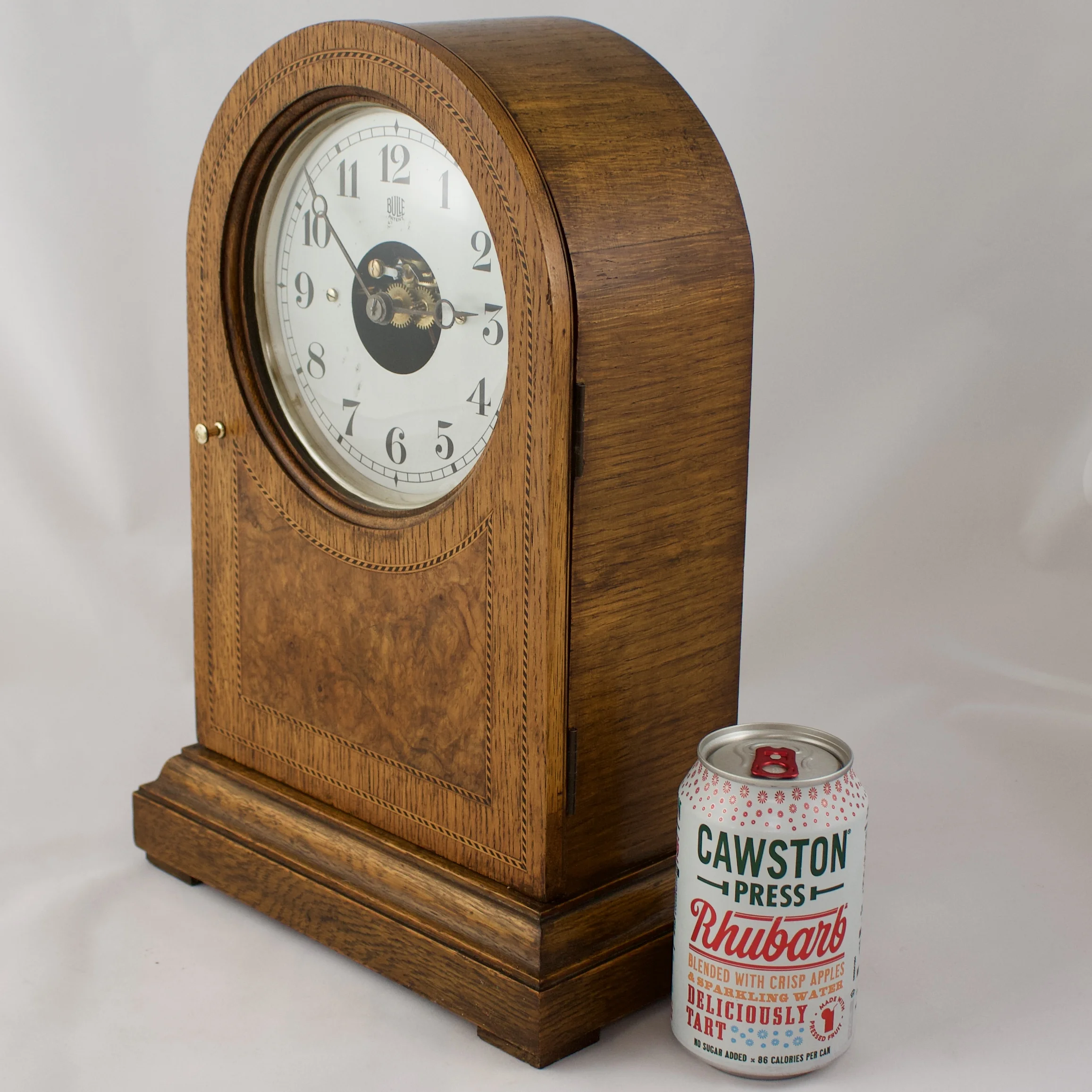 Bulle French Electromagnetic Oak and Walnut Mantel Clock — Vetera Novis