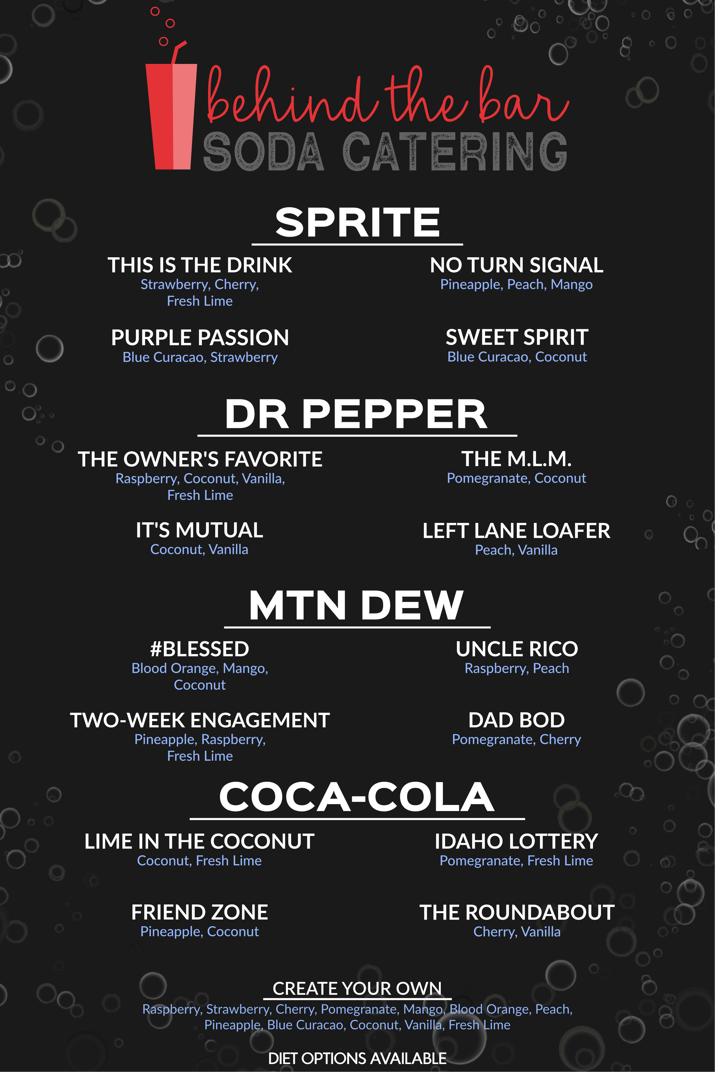 Gallery — Behind the Bar Soda Catering