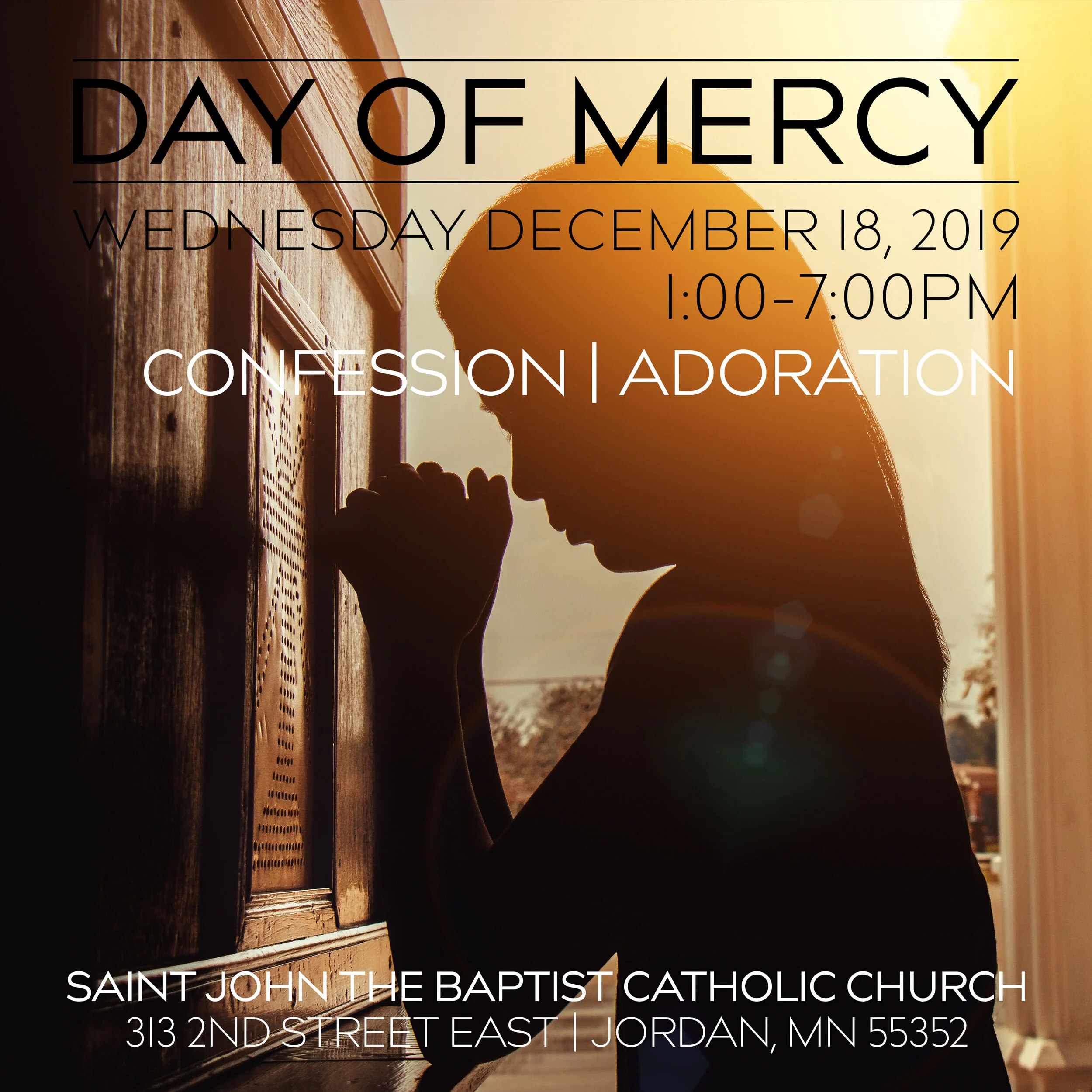 Advent Day of Mercy Confessions — SJB