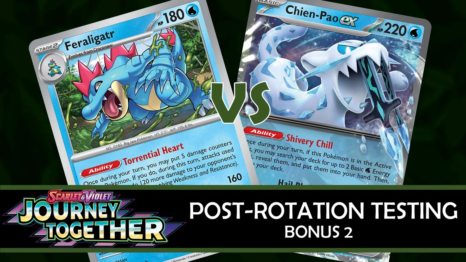 Journey Together Post-Rotation Testing, Bonus 2: Feraligatr vs. Chien ...