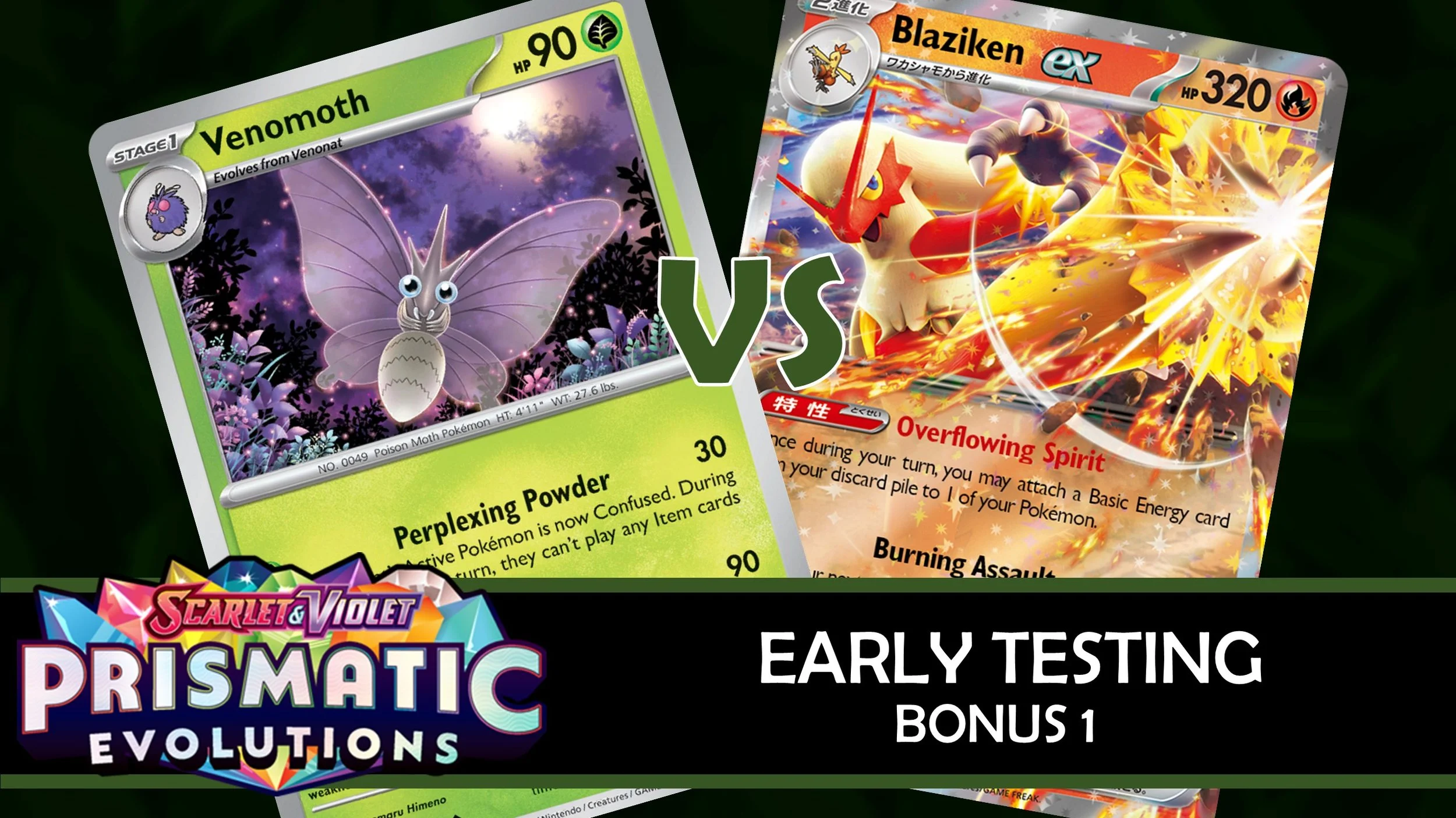 Prismatic Evolutions Early Testing, Bonus 1: Venomoth vs. Blaziken ex ...