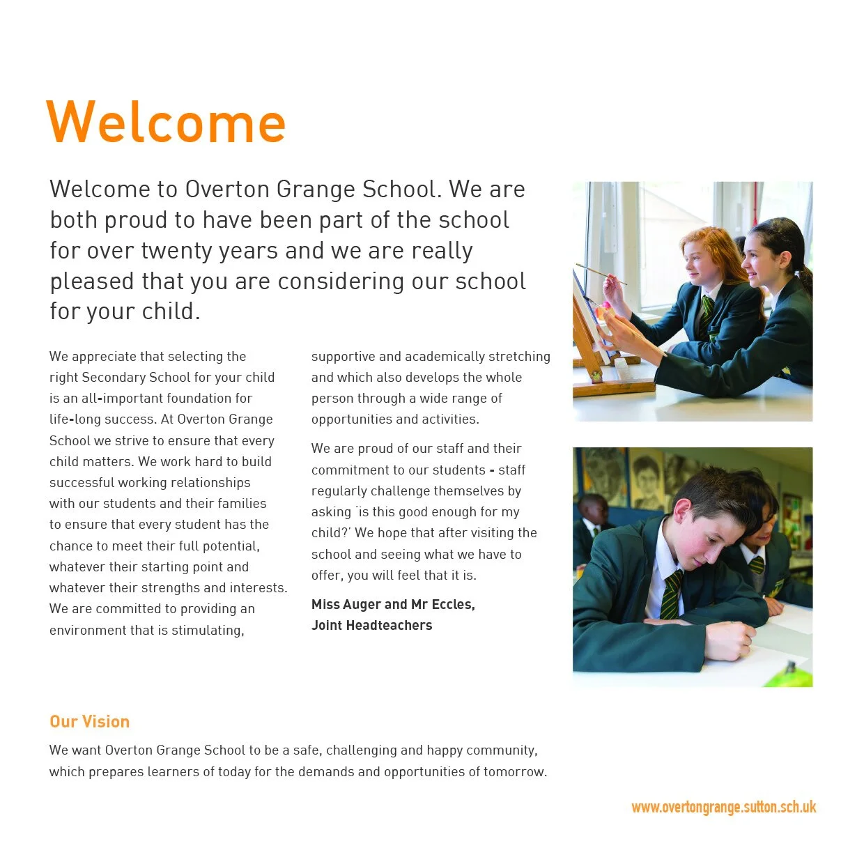 Prospectus - main — Overton Grange School