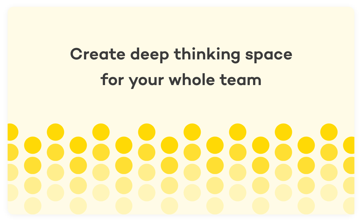 A free tool that creates deep thinking space for your whole team — Lucent