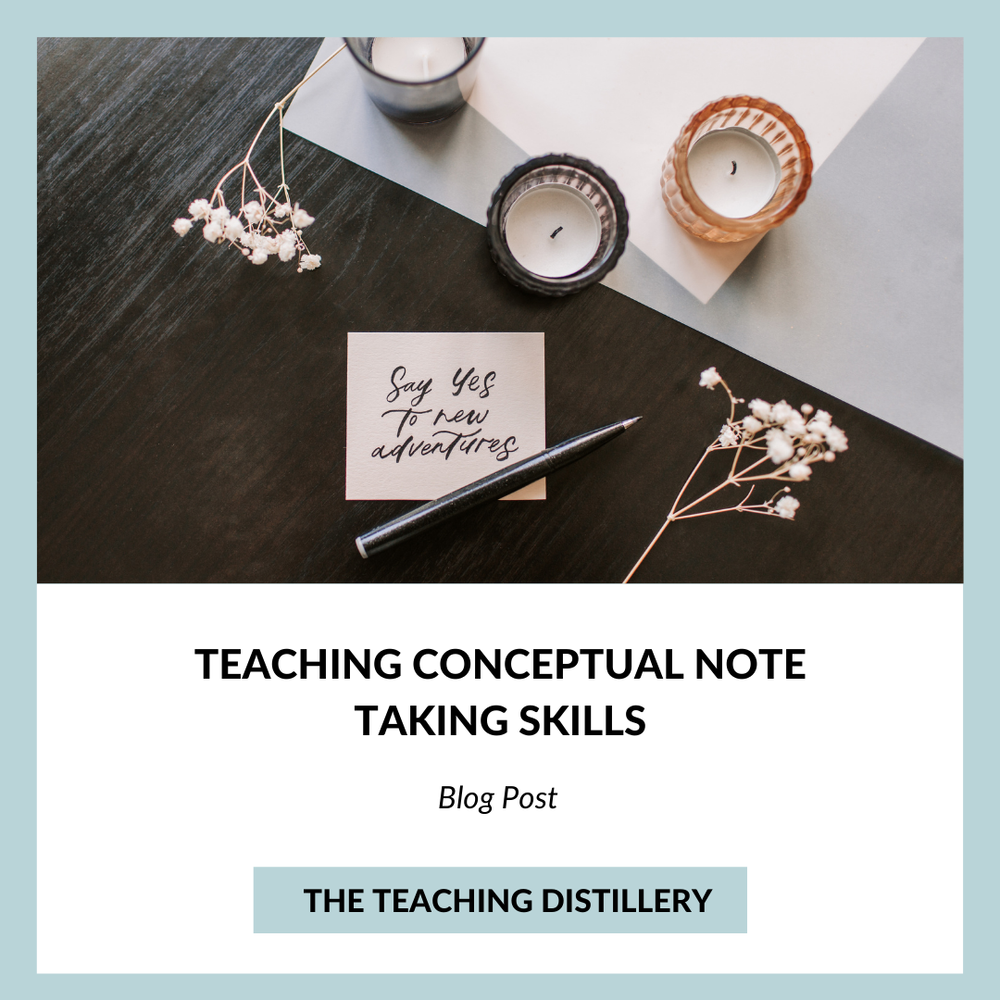 importance of Teaching Note Taking Skills — The Teaching Distillery