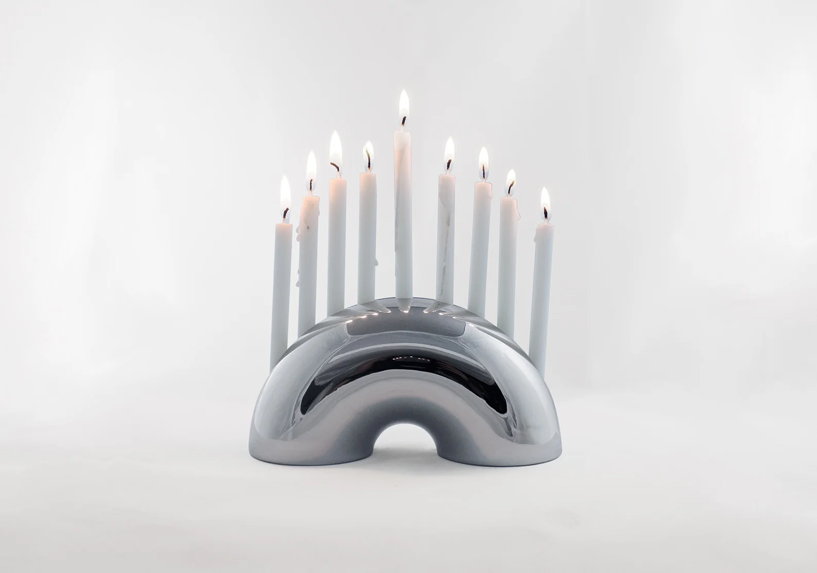 Modern Menorah Judaica Design | Leadoff Studio