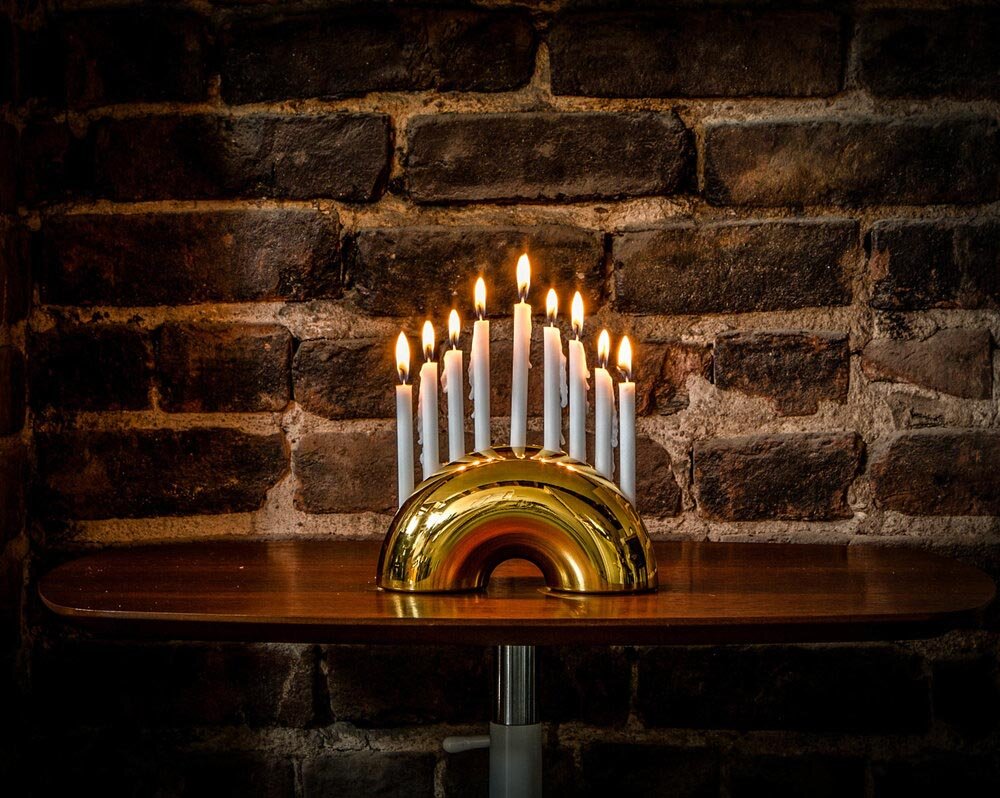 Modern Menorah Judaica Design | Leadoff Studio