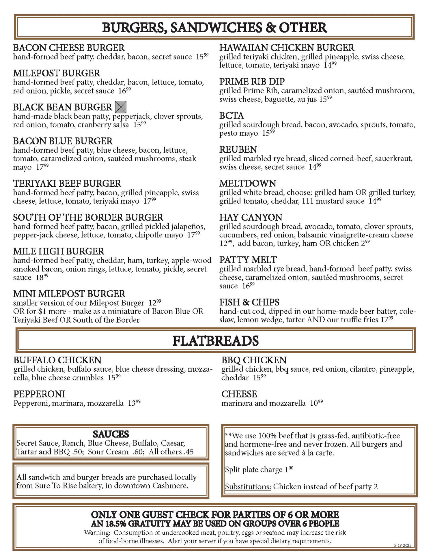 Food — MILEPOST 111