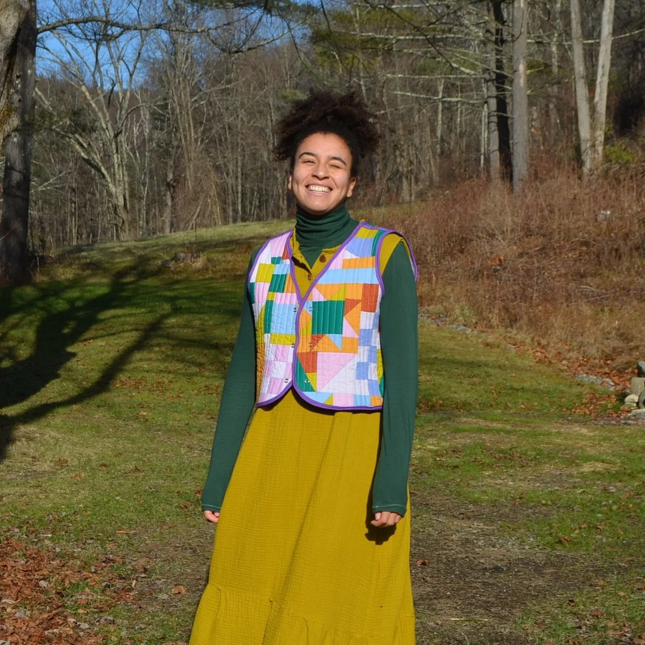 #memade Ruby Vest (Pattern Test) Improv Piecing Walkthrough — Madison Moore