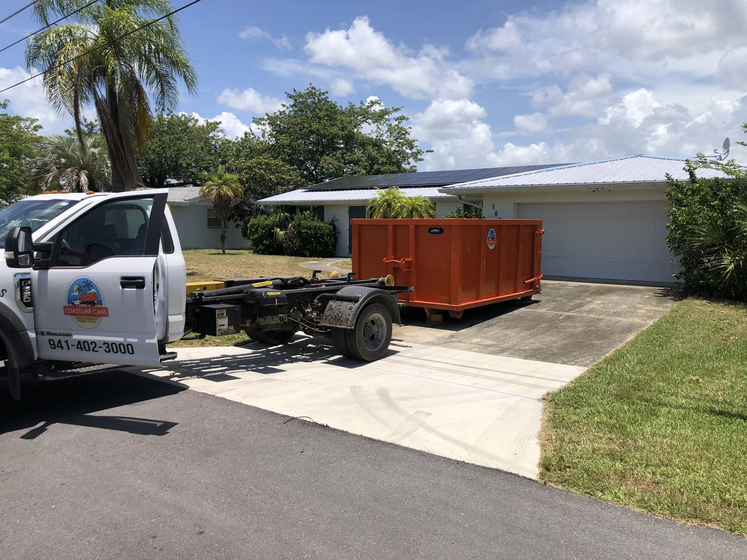 Coastline Cans Dumpster Rental | Port Charlotte | Sarasota | Fort Myers