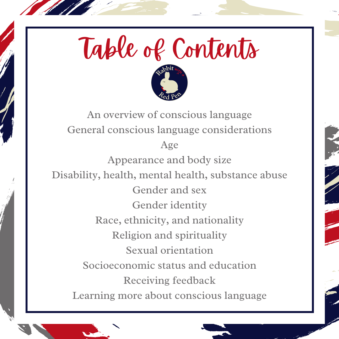 Conscious Language Toolkit for Writers — Rabbit with a Red Pen