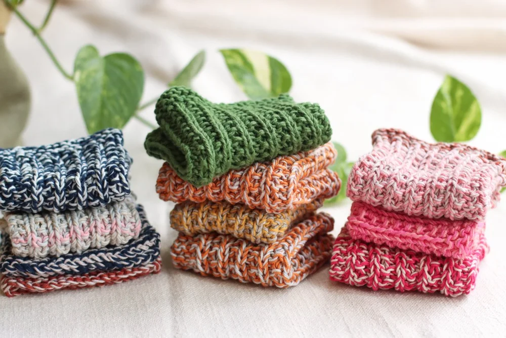 Stash Busting Knitted Washcloths / Dishcloths Free Knitting Pattern ...