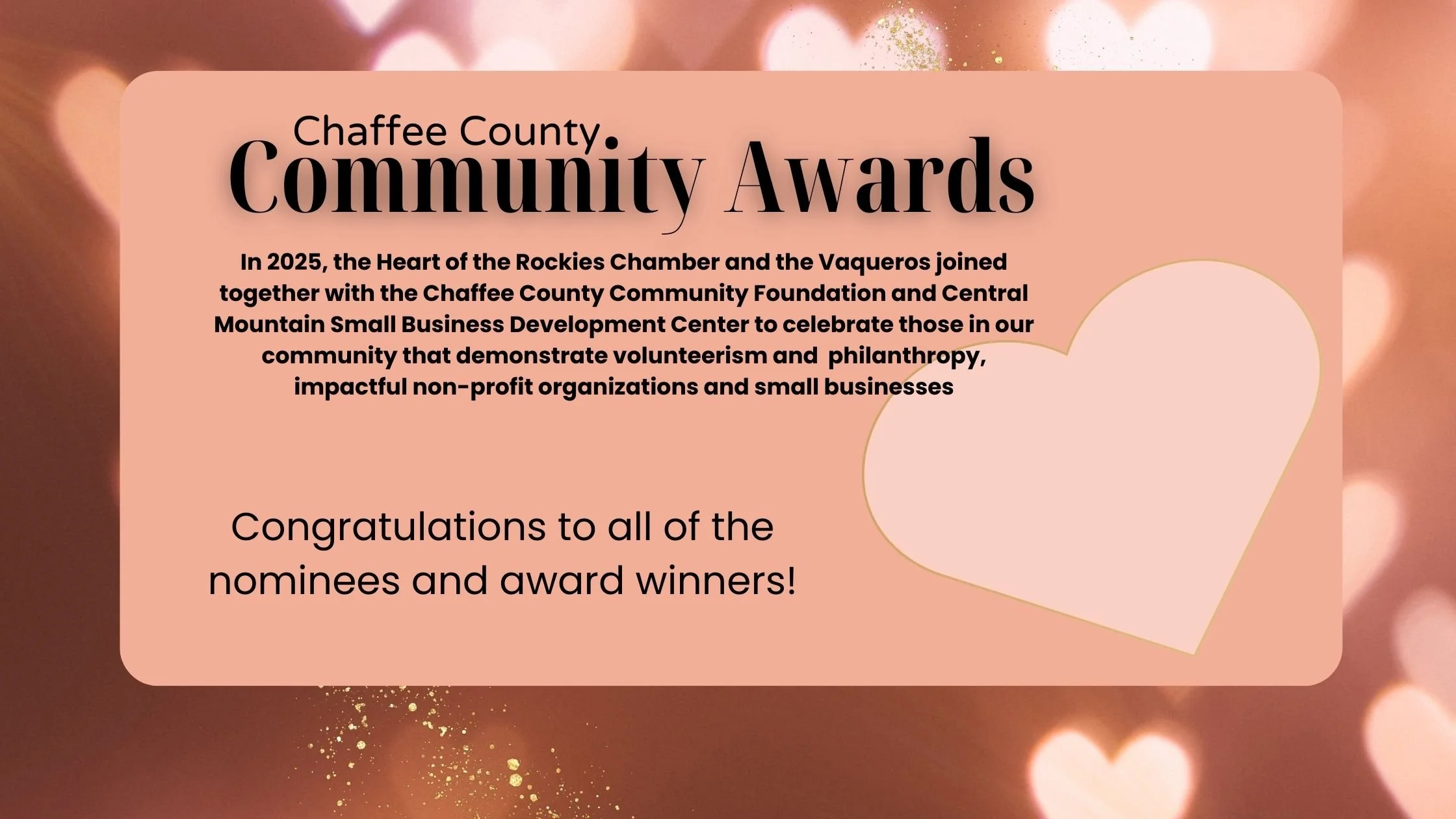 Community Awards — Chaffee County Community Foundation