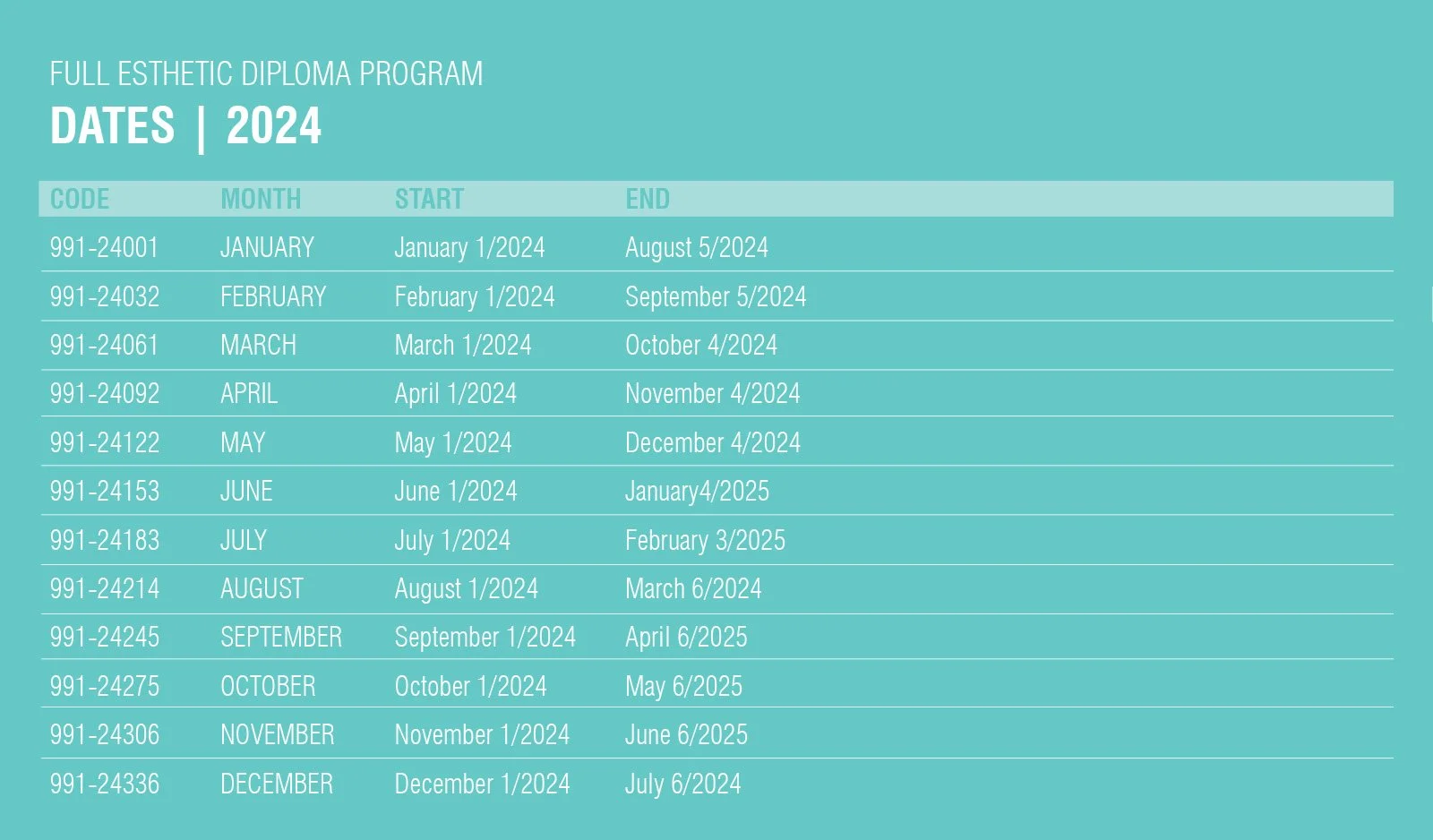 Full Esthetic Diploma Program — The Esthetic Institute