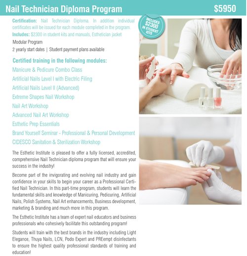 Nail Technician Program — The Esthetic Institute