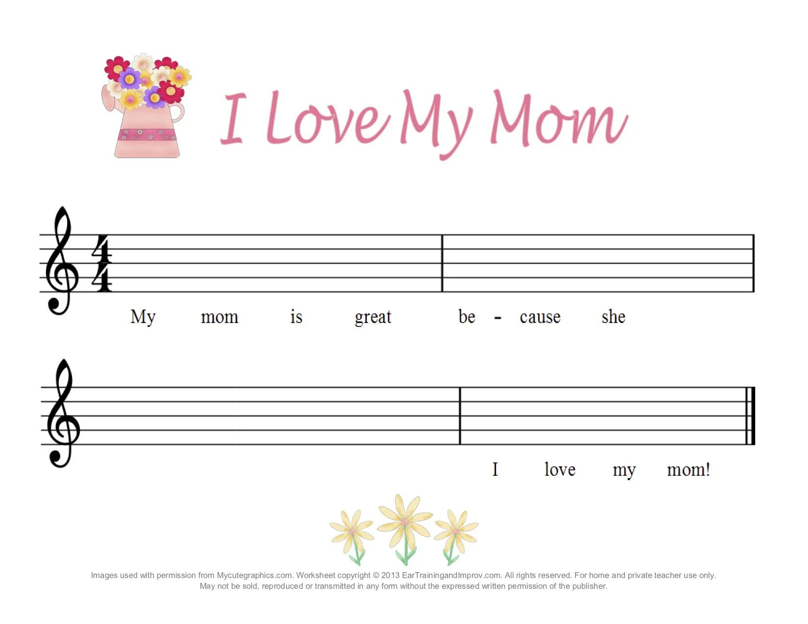 Mother's Day Composing - Jammin With You