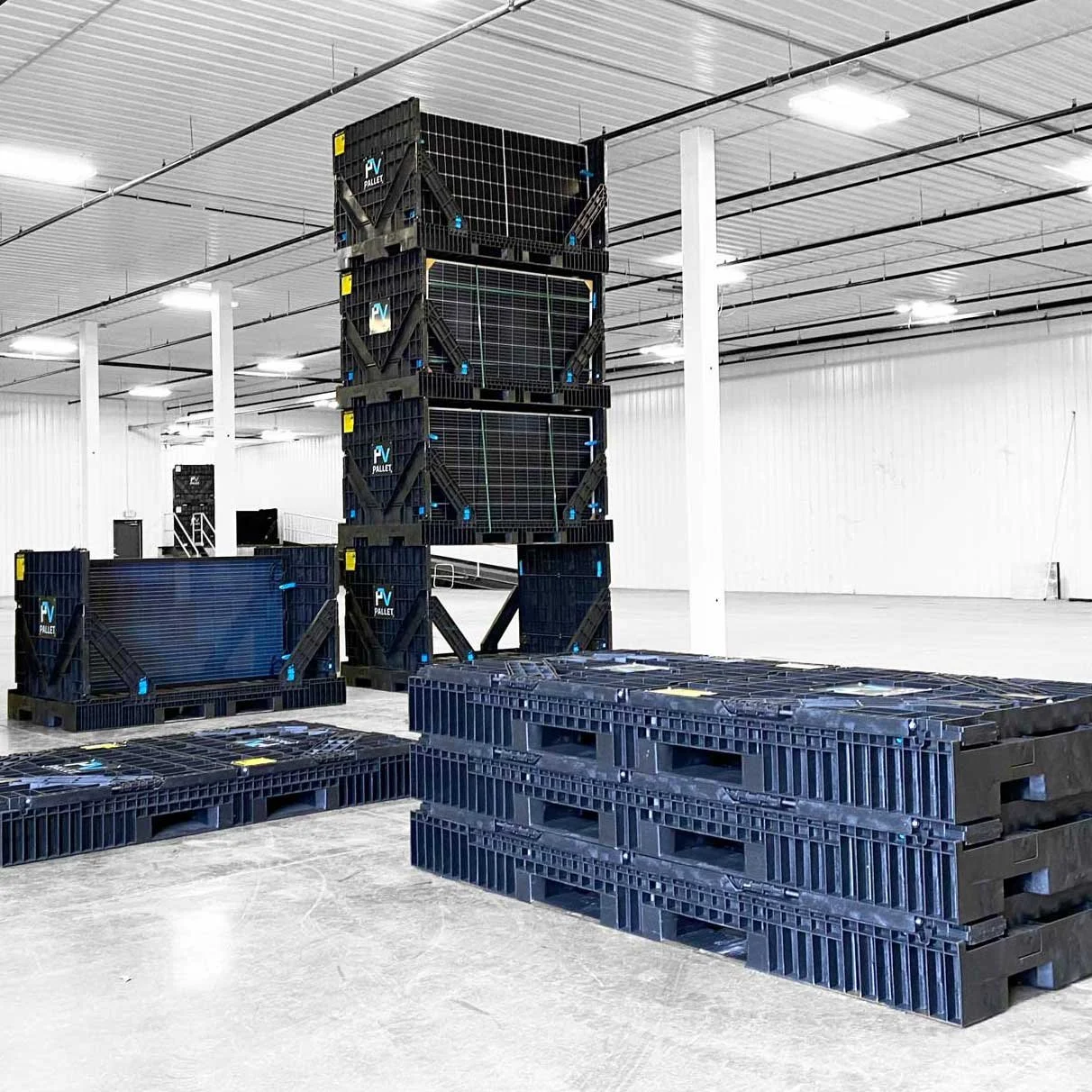 Reusable Solar Panel Pallets | Safe Storage, Handling & Transport