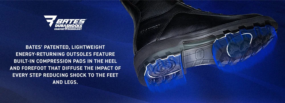 DuraShocks® 8In Lace-To-Toe Zip Boots | Shock Absorbing Boots