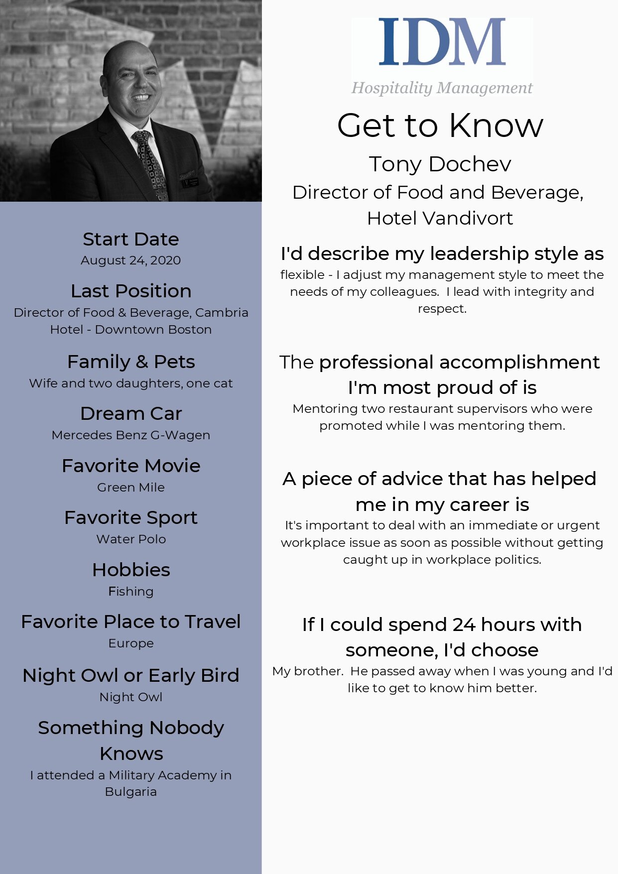 IDM Hospitality Management