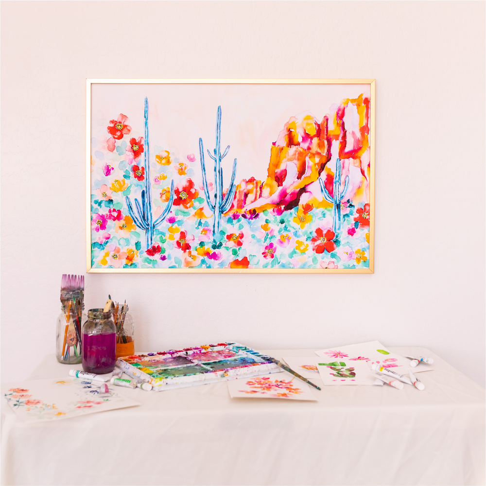 Pink Puddle Studio: Desert Watercolor Art and Classes