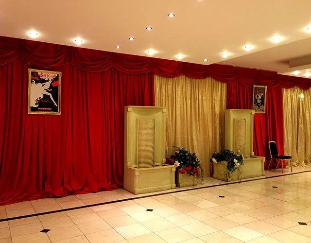 Red Draping — Funky Event Hire