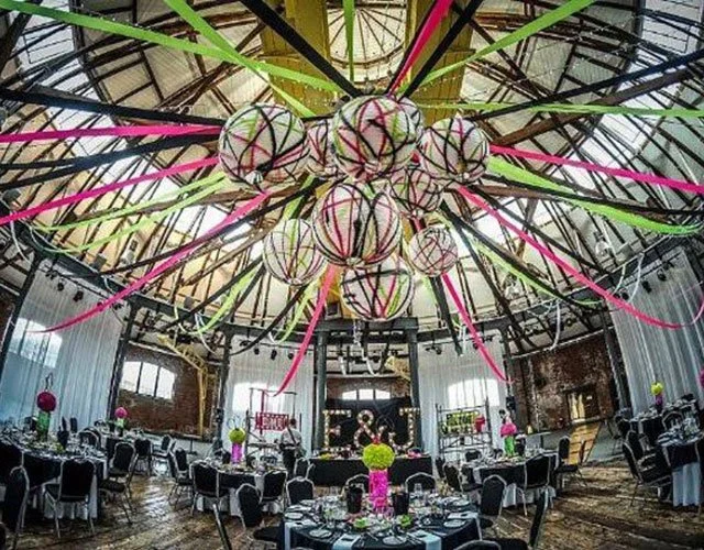 Ribbon Ceiling Draping — Funky Event Hire