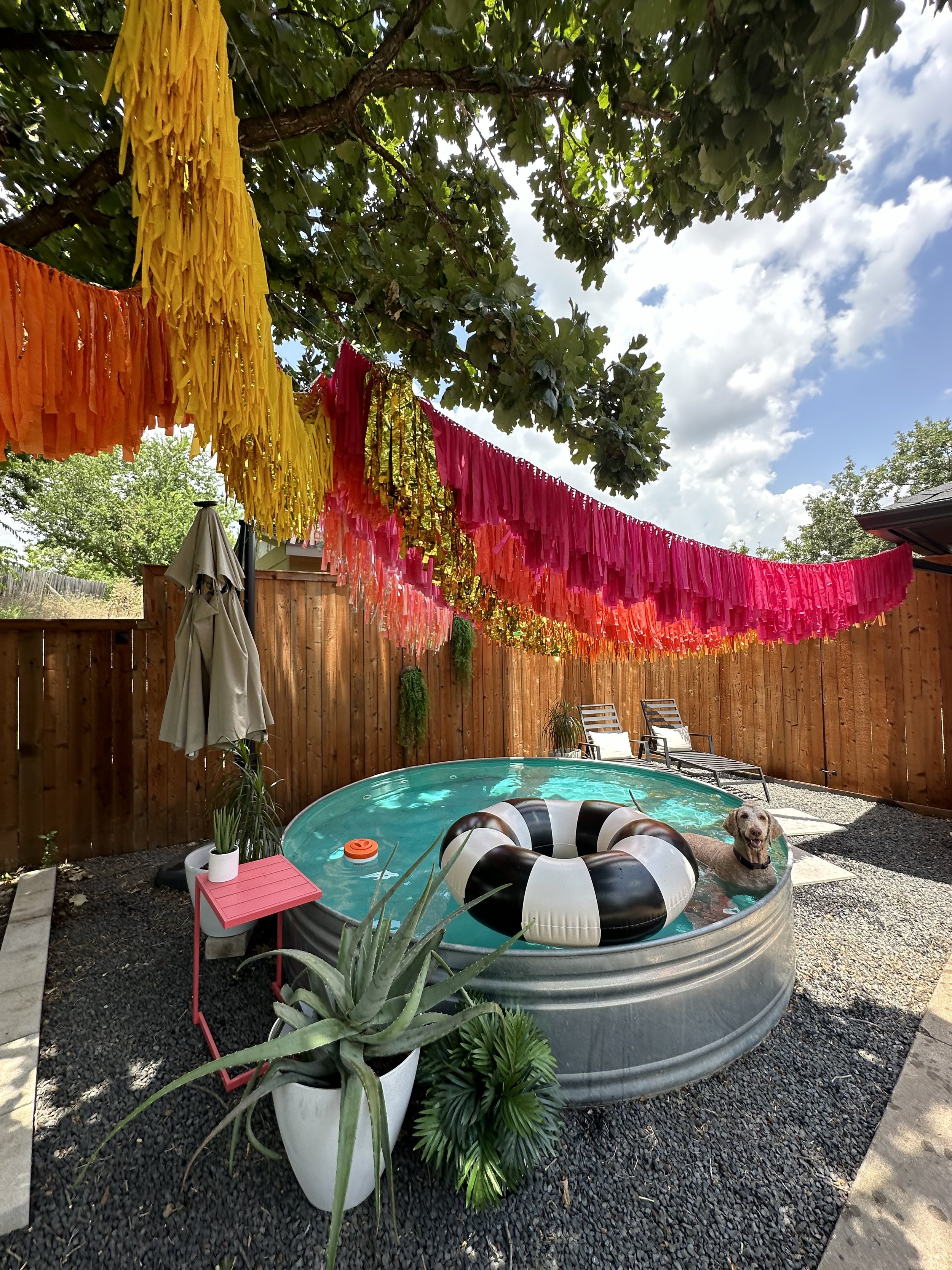 Self-Installation Streamer Fringe Rentals — Pop & Drop