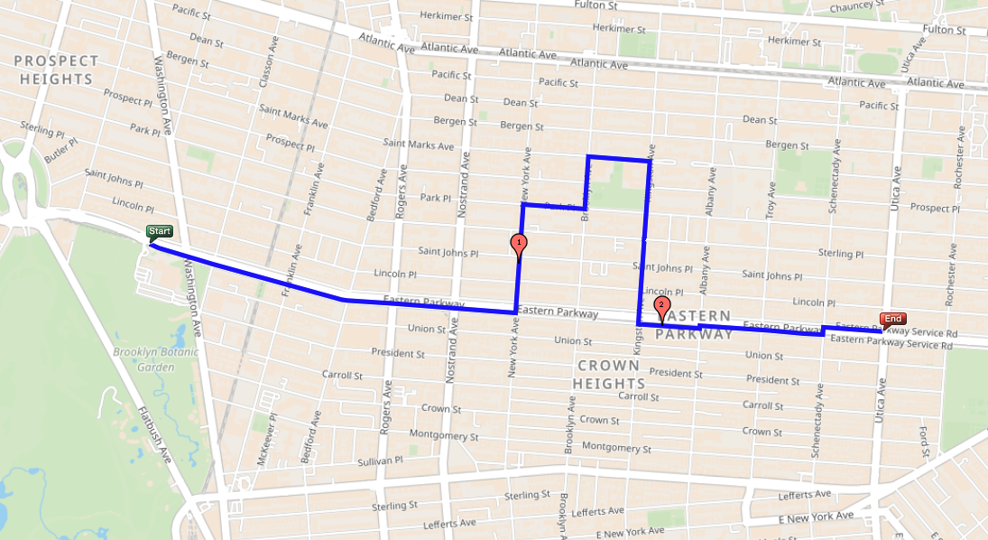 Eastern Parkway Brooklyn Map