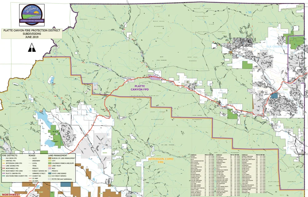 District Mapping — Platte Canyon Fire