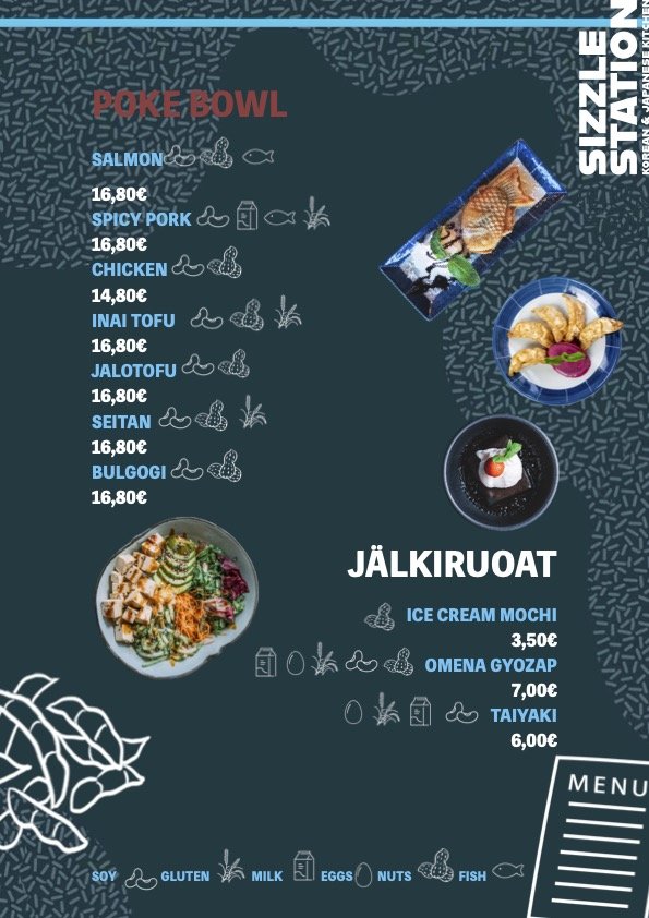 Menu — Sizzle Station