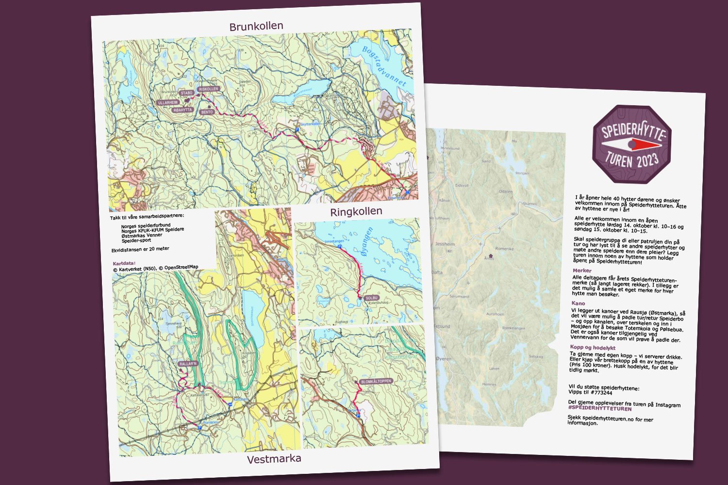 Kartene våre — Speiderhytteturen