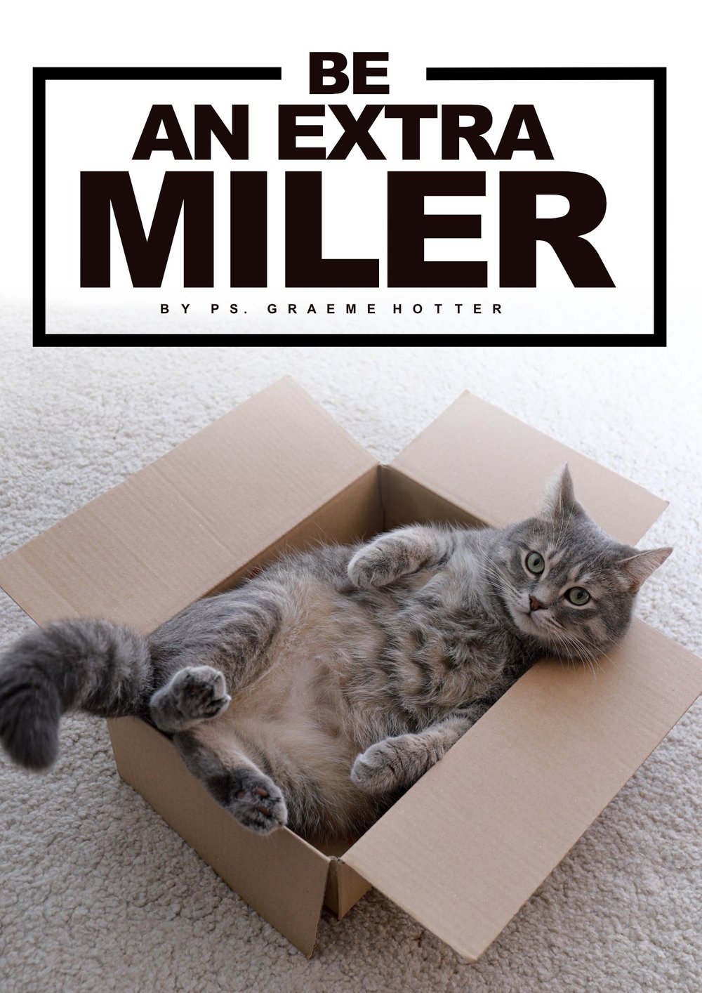 Be an 'Extra Miler' — Stones of fire ministries