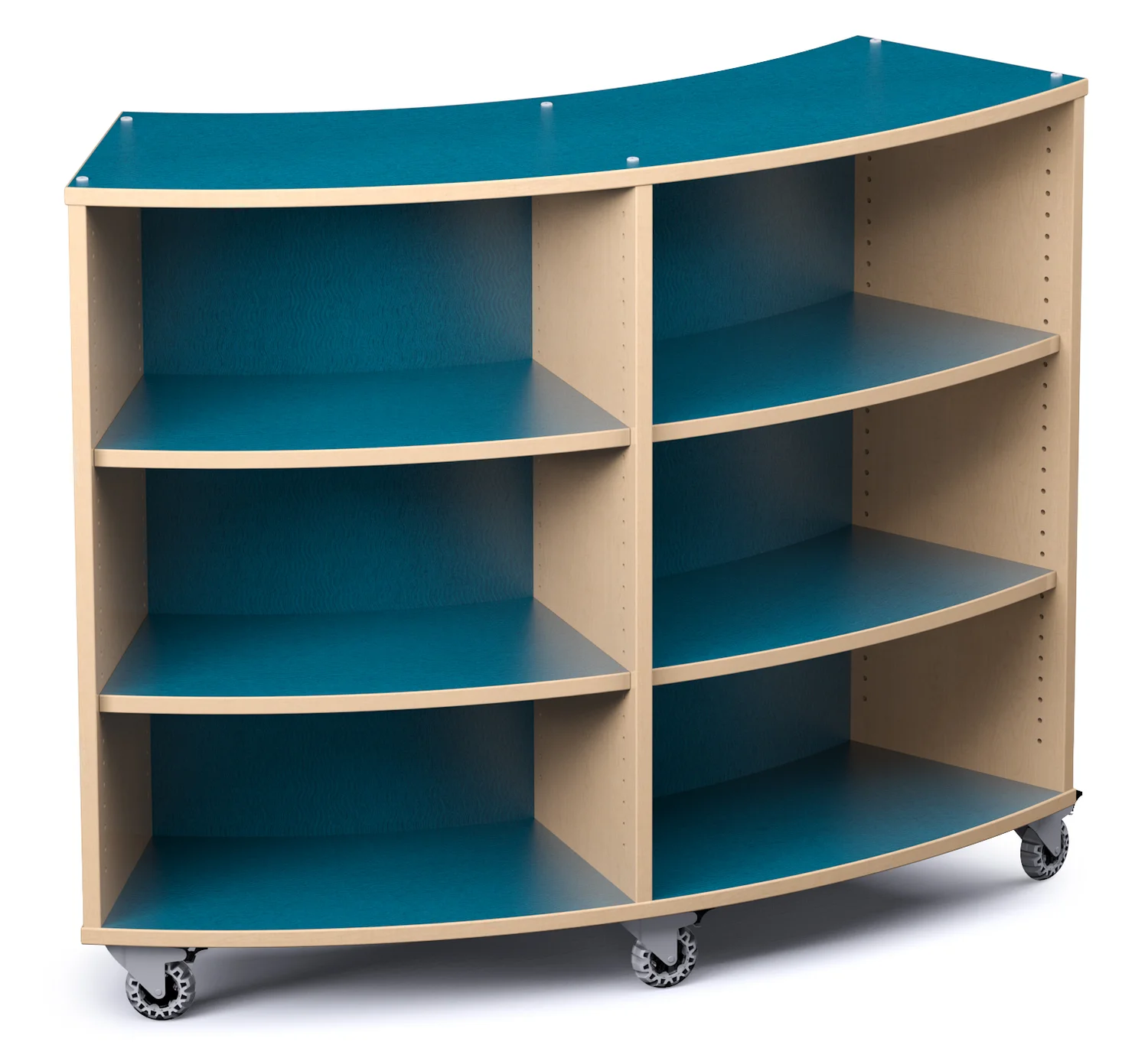 ENVISION- RADIUS SHELVING — Russwood Library Furniture