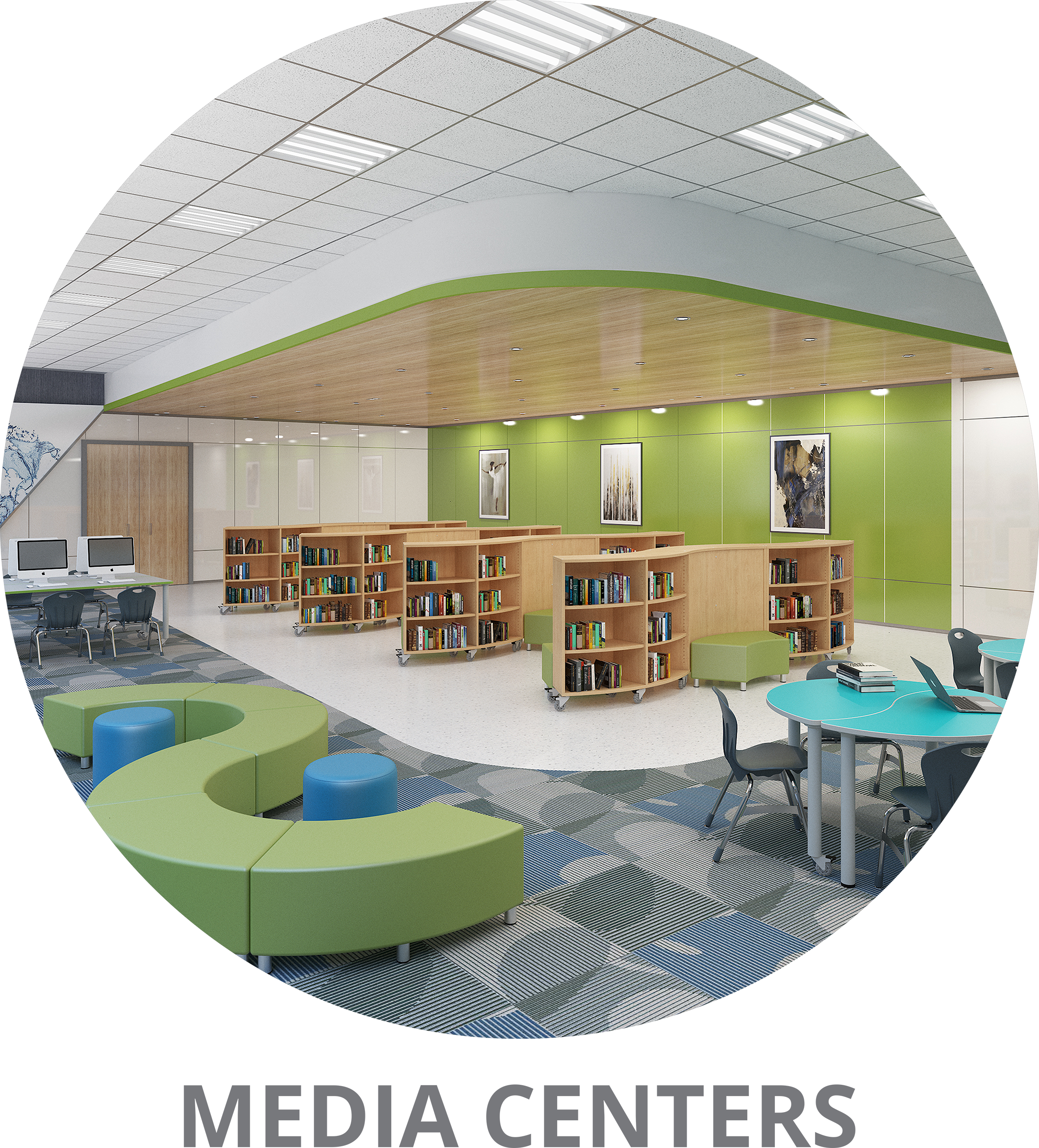 MEDIA CENTERS — Russwood Library Furniture