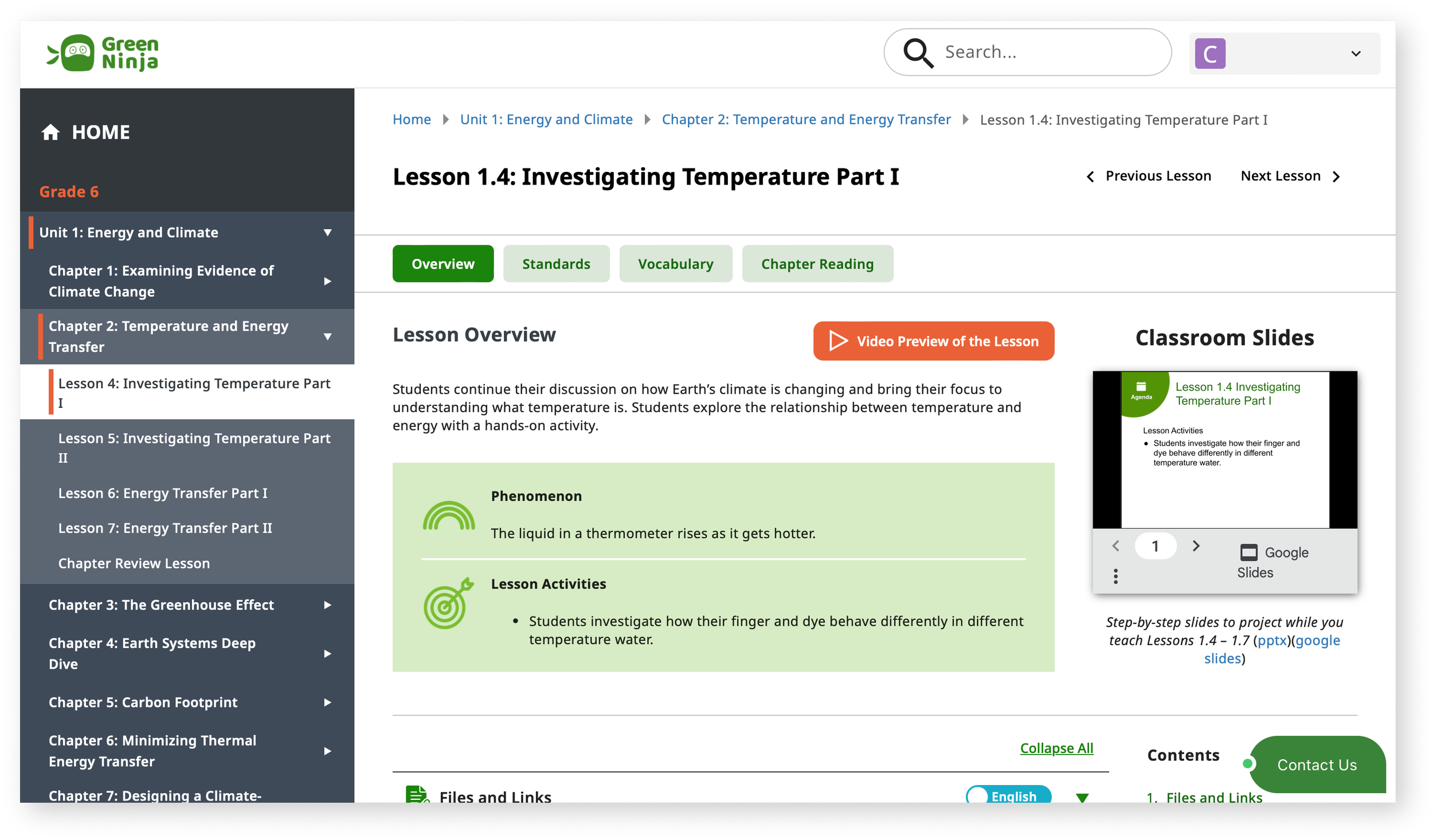 Middle School Classroom Management Plan — Green Ninja