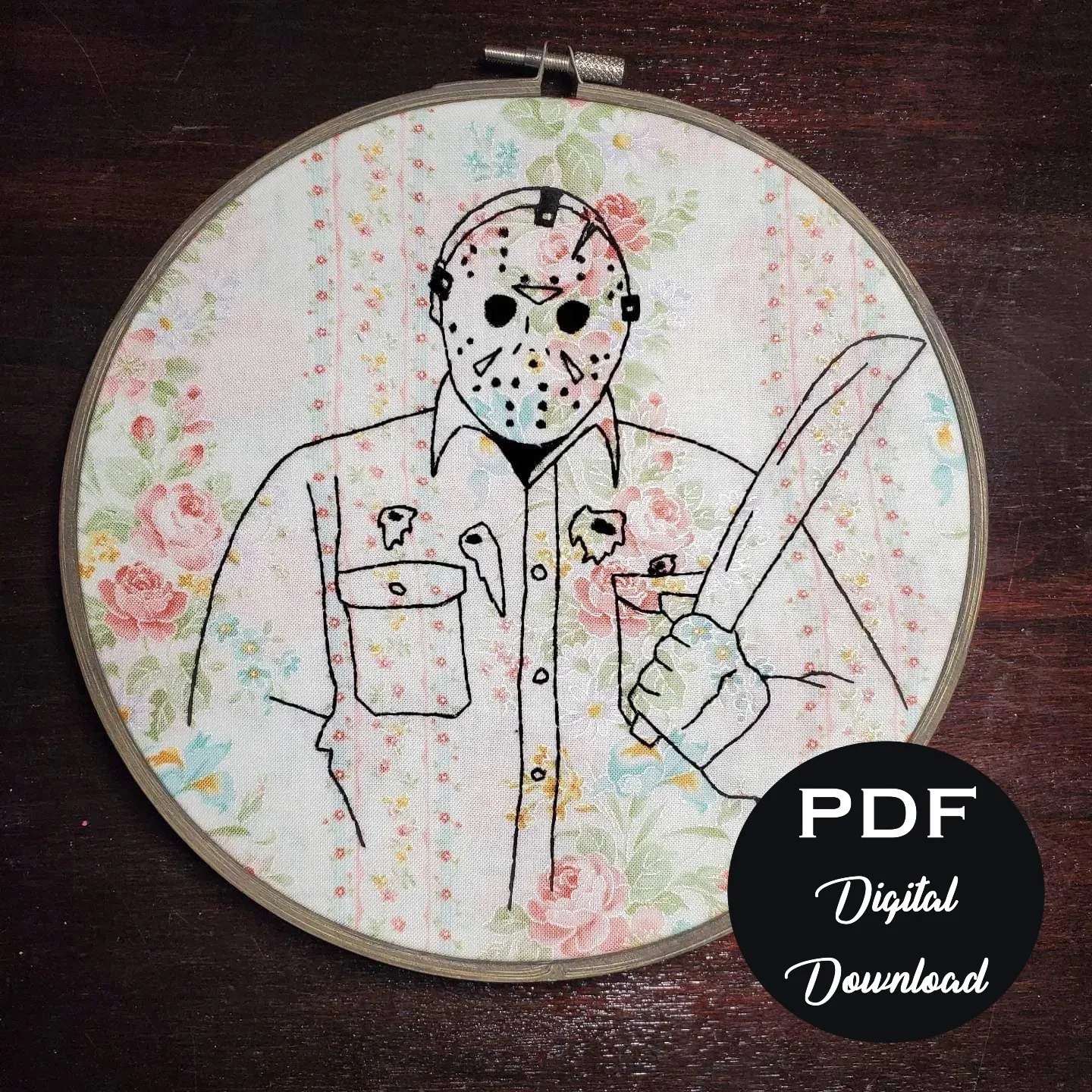 Jason Embroidery pattern Pdf digital download — Rachelle Makes Stuff