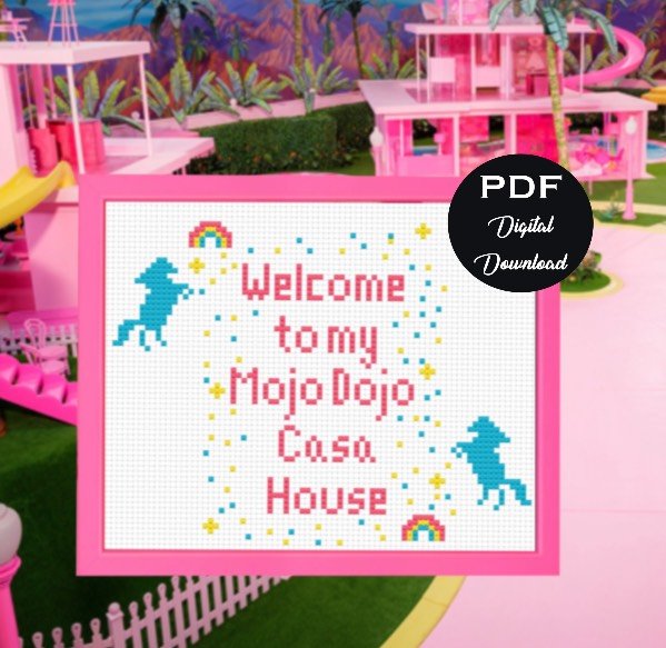Mojo Dojo Casa House Cross Stitch Digital download Pdf Pattern ...