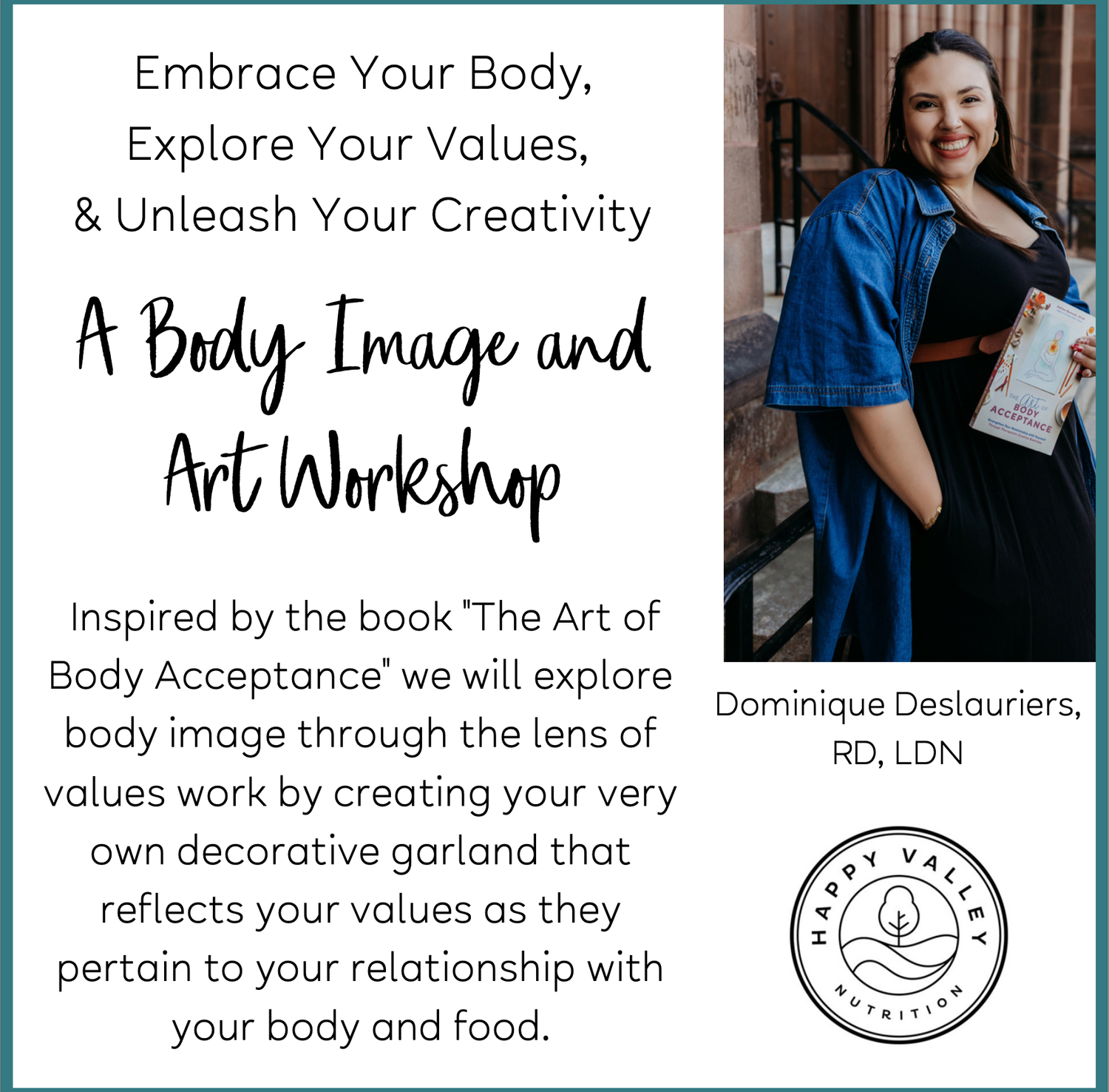 Body Image & Art Workshop — Happy Valley Nutrition
