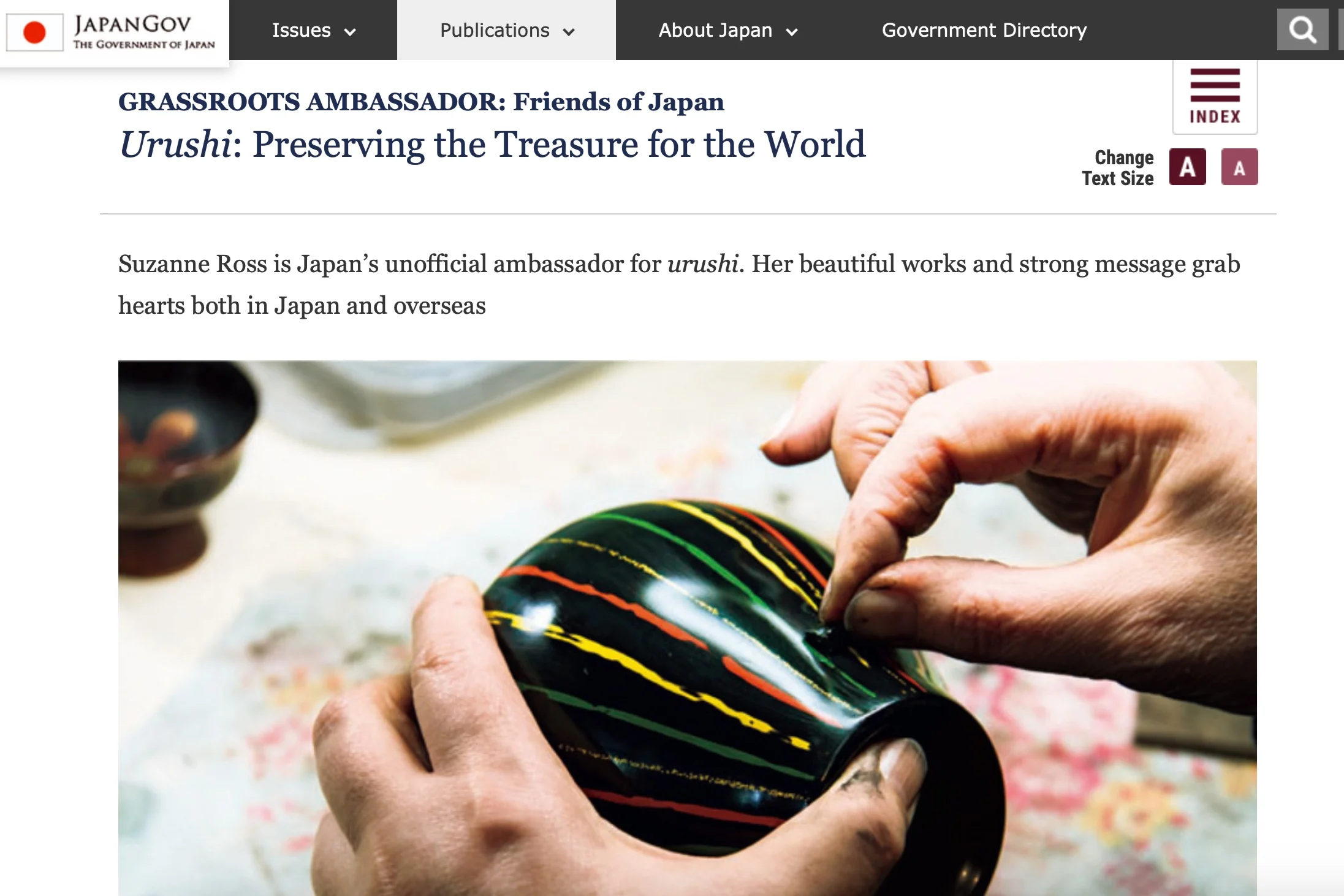 Suzanne Ross Biography — 漆 Suzanne Ross URUSHI