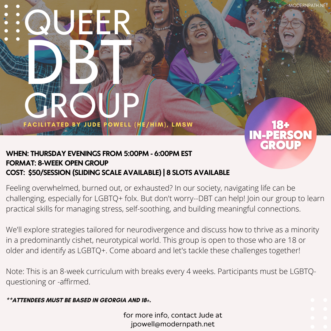 Queer DBT Group facilitated by Jude Powell, LMSW — Modern Path